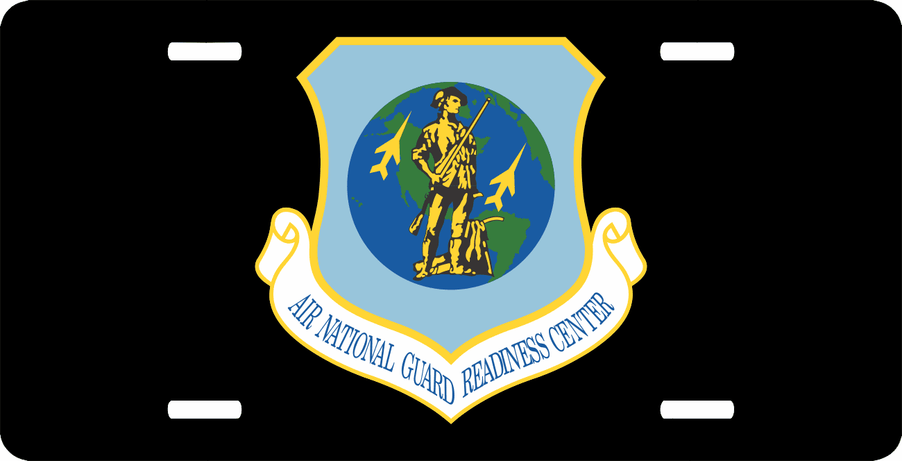 US Air National Guard Readiness Center License Plate