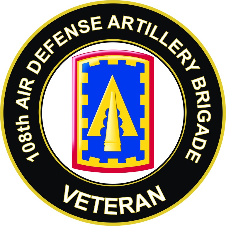 U.S. Army 108th Air Defense Artillery Brigade Veteran Sticker Decal