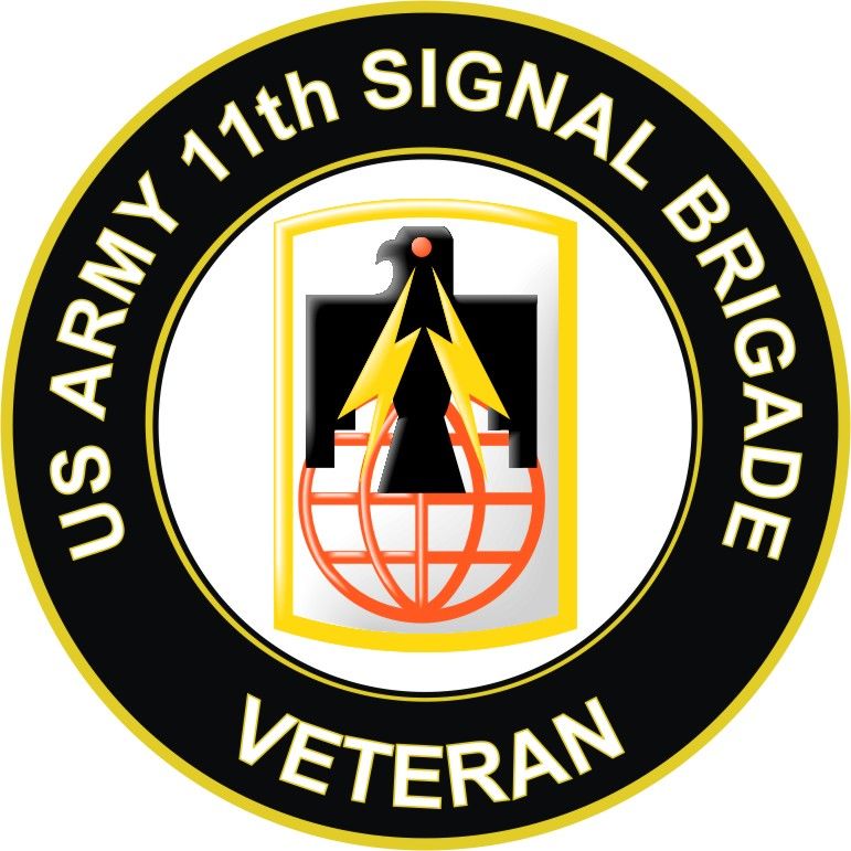 U.S. Army 11th Signal Brigade Veteran Sticker Decal
