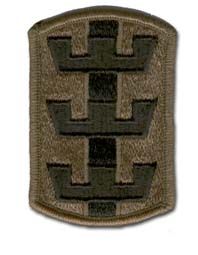 U.S. Army 130TH ENGINEERING BRIGADE SUBDUED 2½" MILITARY PATCH