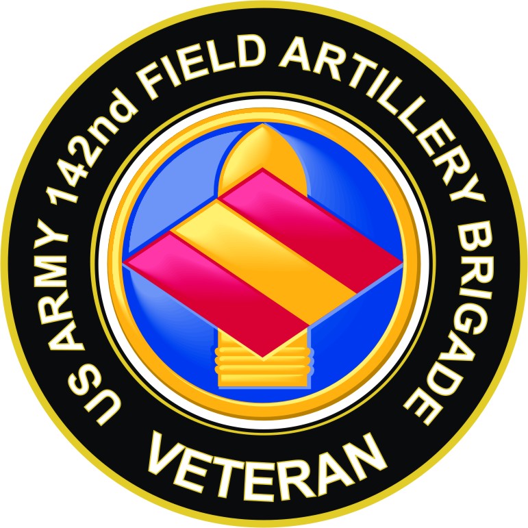 U.S. Army 142nd Field Artillery Brigade Veteran Sticker Decal