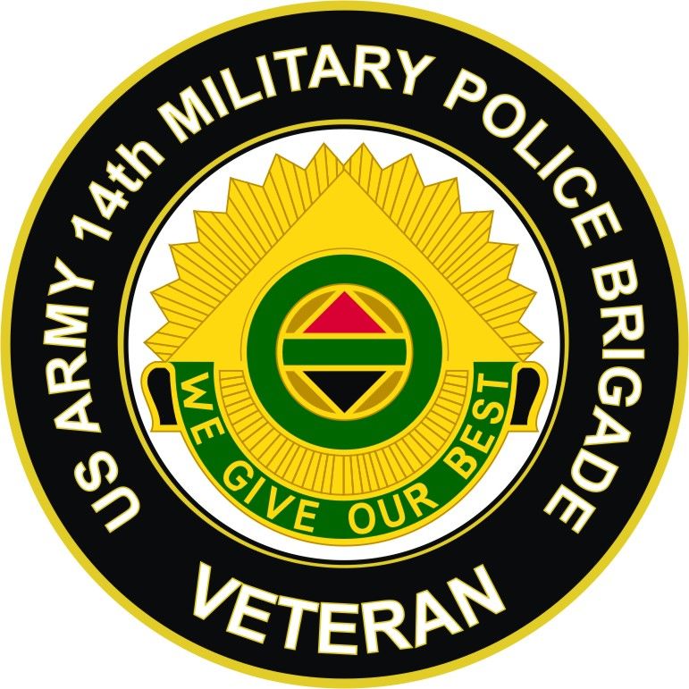 U.S. Army 14th MP Brigade Unit Crest Veteran Sticker Decal