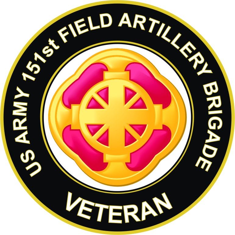 U.S. Army 151st Field Artillery Brigade Veteran Sticker Decal