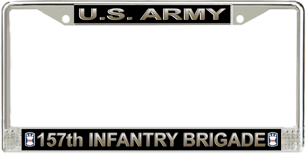 U.S. Army 157th Infantry Brigade License Plate Frame
