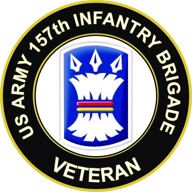 U.S. Army 157th Infantry Brigade Veteran Sticker Decal