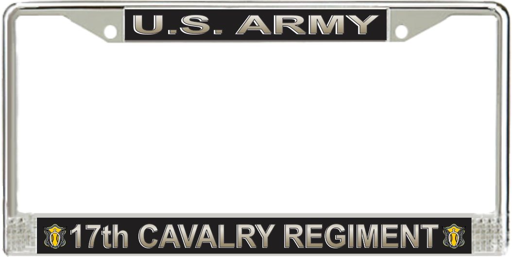 U.S. Army 17th Cavalry Brigade License Plate Frame
