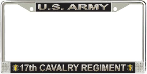 U.S. Army 17th Cavalry Brigade License Plate Frame