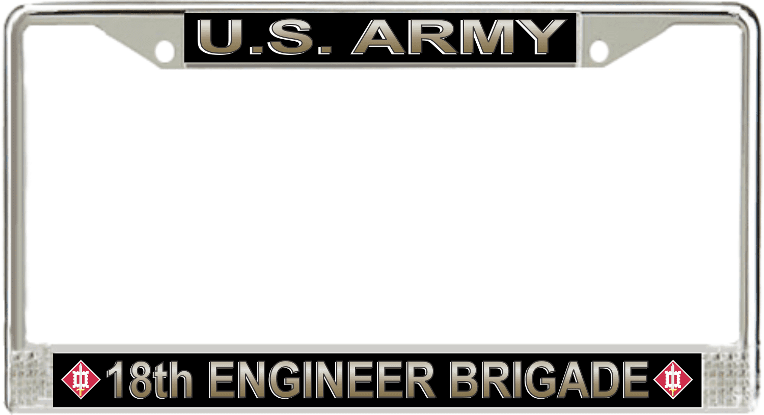 U.S. Army 18th Engineer Brigade License Plate Frame