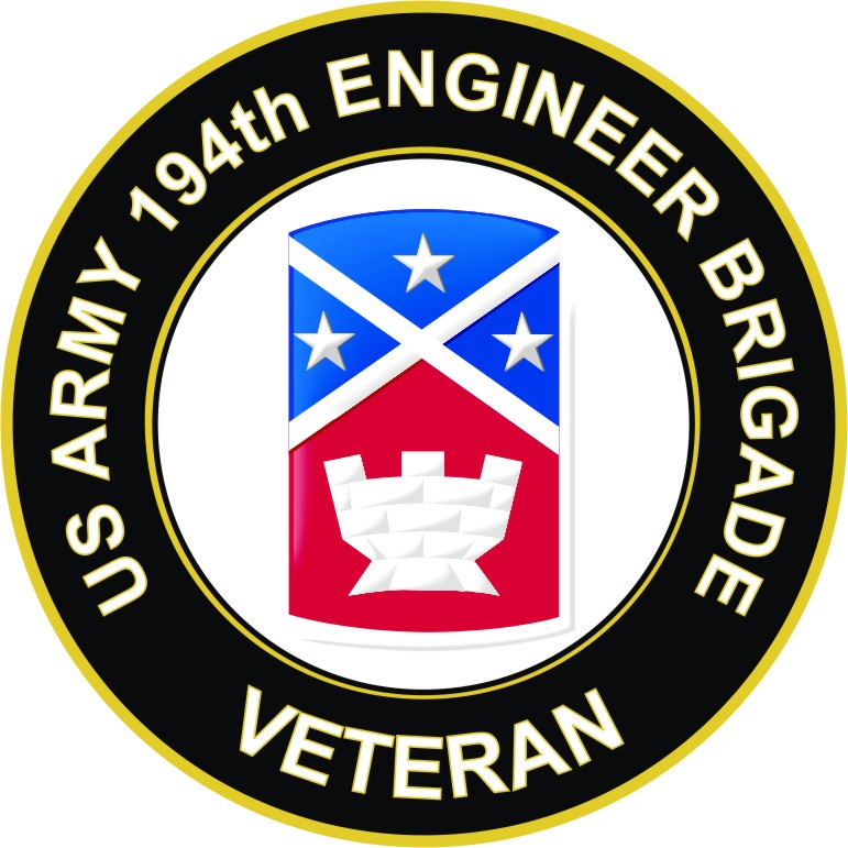 U.S. Army 194th Engineer Brigade Veteran Sticker Decal