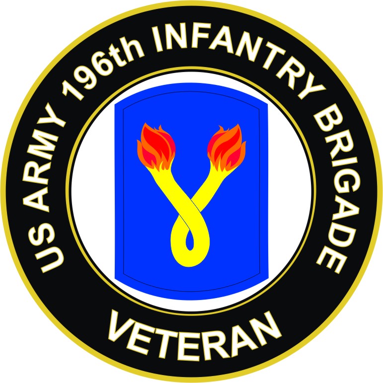 U.S. Army 196th Infantry Brigade Veteran Sticker Decal
