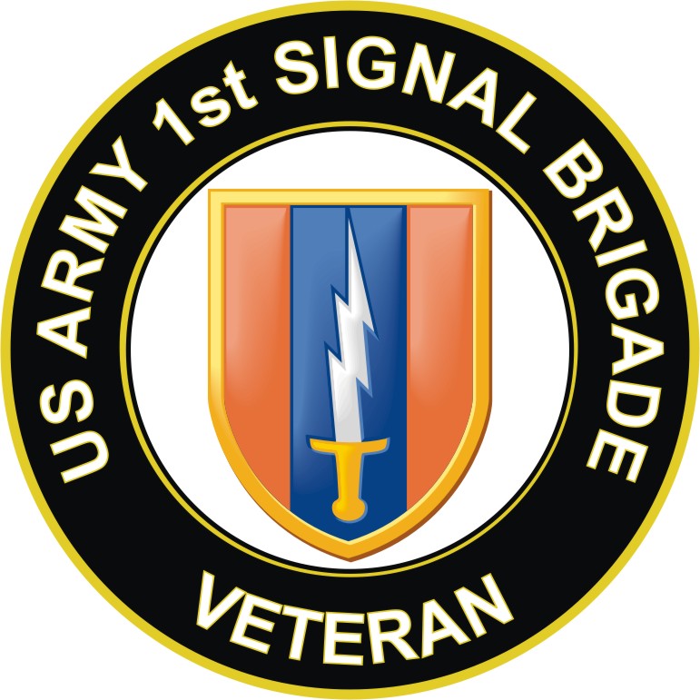 U.S. Army 1st Signal Brigade Veteran Sticker Decal