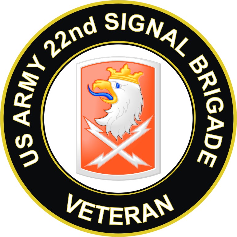 U.S. Army 22nd Signal Brigade Veteran Sticker Decal