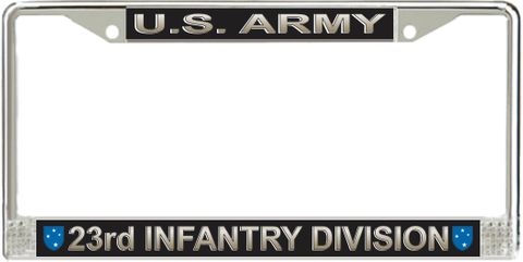 U.S. Army 23rd Infantry Division License Plate Frame