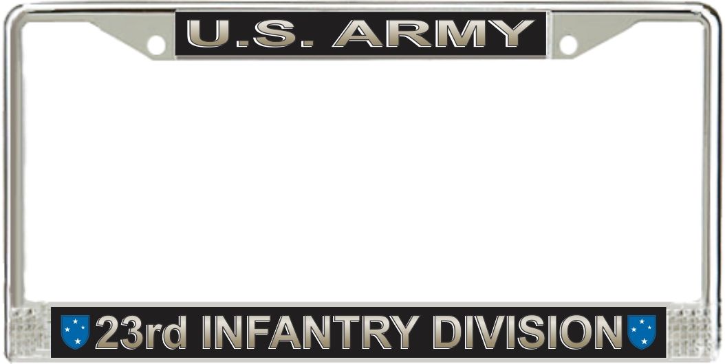 U.S. Army 23rd Infantry Division License Plate Frame