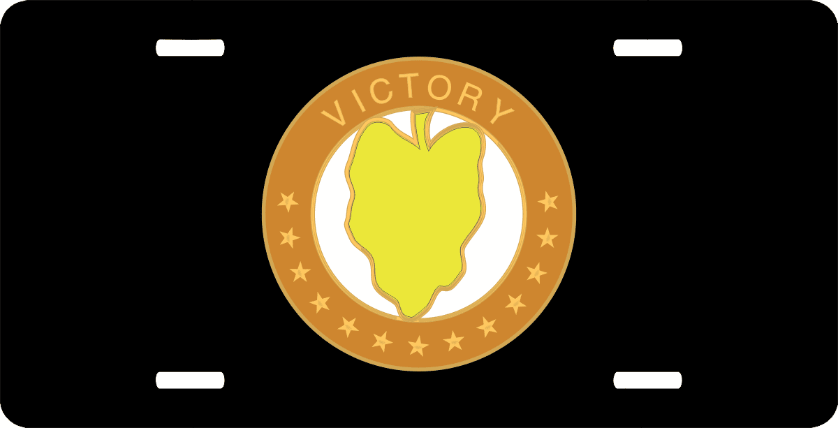 U.S. Army 24th Mechanized Infantry Unit Crest License Plate