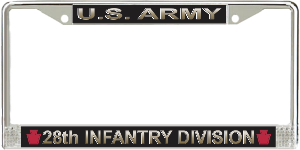 U.S. Army 28th Infantry Division License Plate Frame