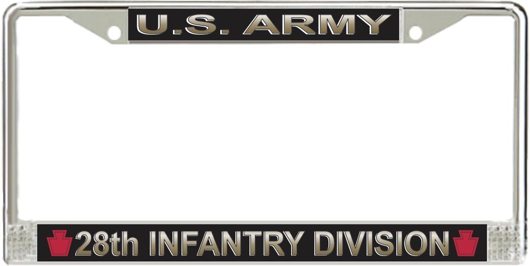 U.S. Army 28th Infantry Division License Plate Frame