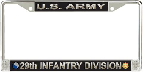 U.S. Army 29th Infantry Division License Plate Frame