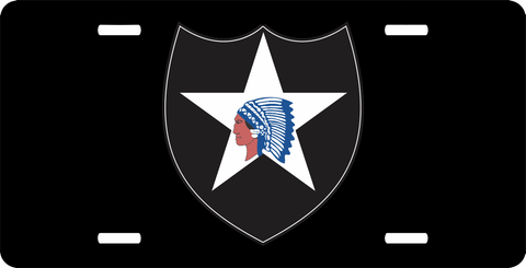 U.S. Army 2nd Infantry Division License Plate
