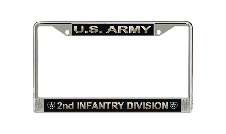 U.S. Army 2nd Infantry Division License Plate Frame