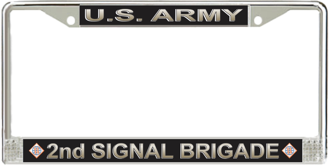 U.S. Army 2nd Signal Brigade License Plate Frame