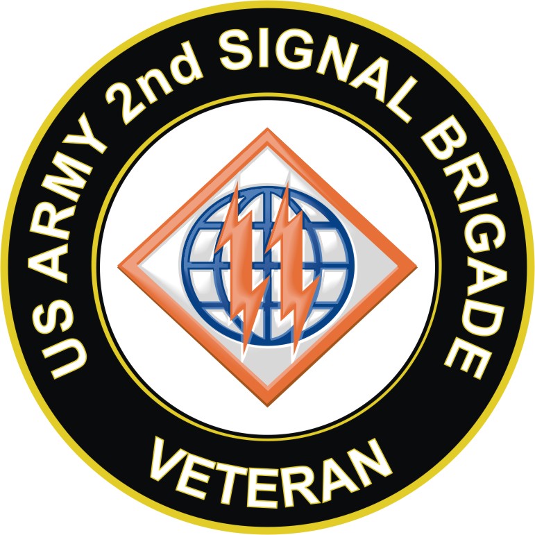 U.S. Army 2nd Signal Brigade Veteran Sticker Decal