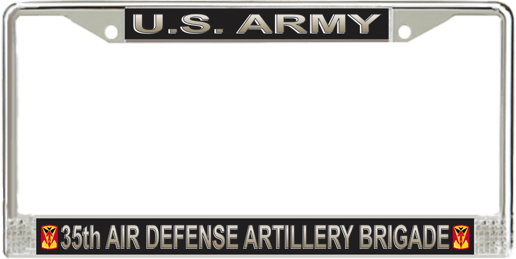 U.S. Army 35th Air Defense Artillery Brigade License Plate Frame