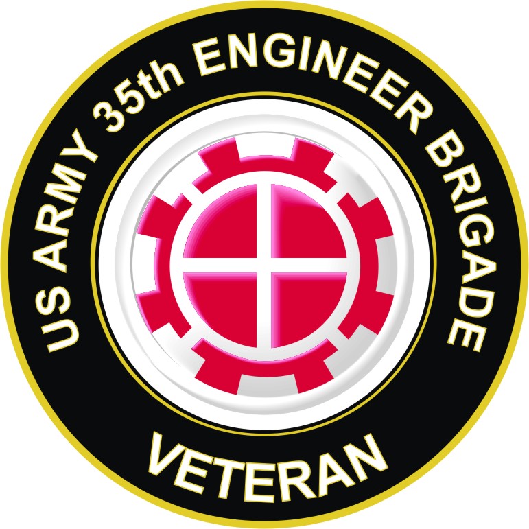 U.S. Army 35th Engineer Brigade Veteran Sticker Decal