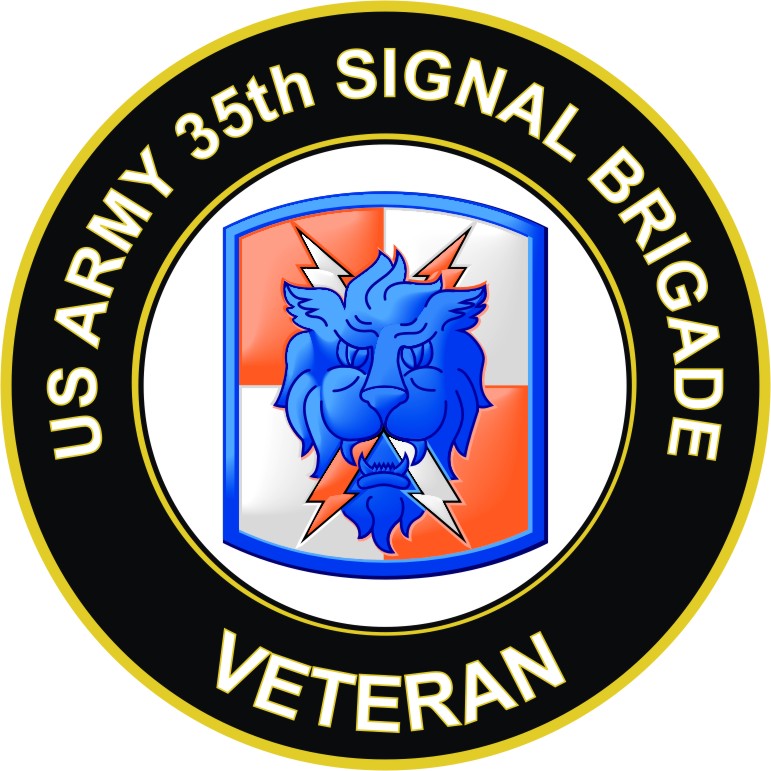 U.S. Army 35th Signal Brigade Veteran Sticker Decal