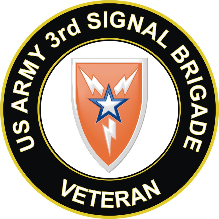 U.S. Army 3rd Signal Brigade Veteran Sticker Decal