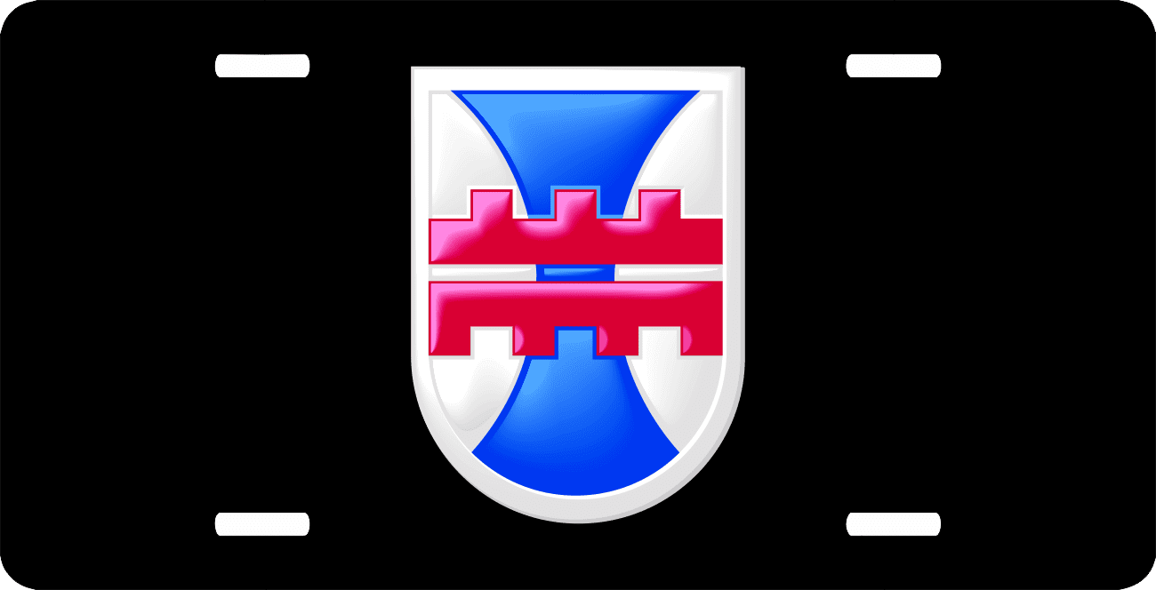 U.S. Army 412th Engineer Corps Command License Plate