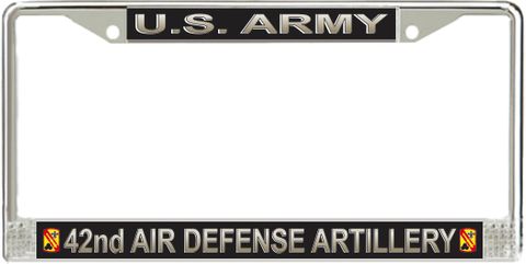 U.S. Army 42nd Field Artillery Brigade License Plate Frame