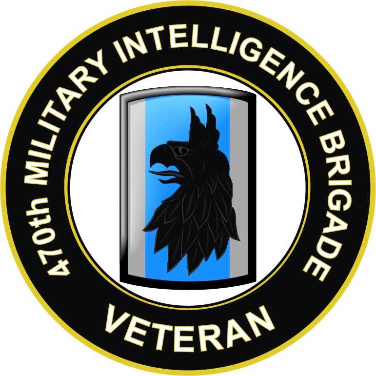 U.S. Army 470th Military Intelligence Brigade Veteran Sticker Decal