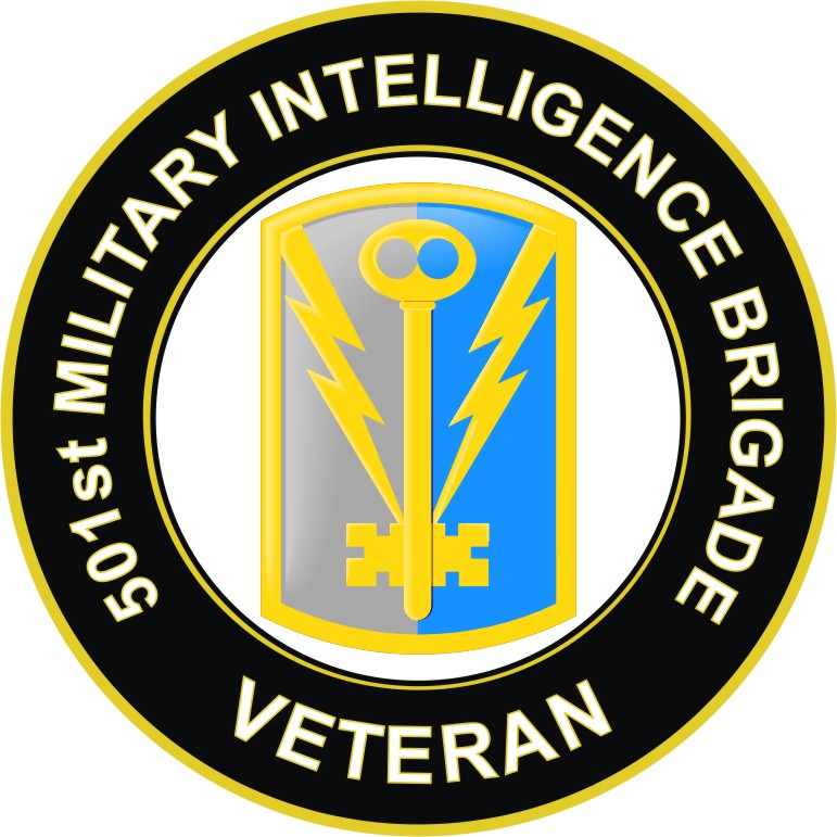 U.S. Army 501st Military Intelligence Brigade Veteran Sticker Decal
