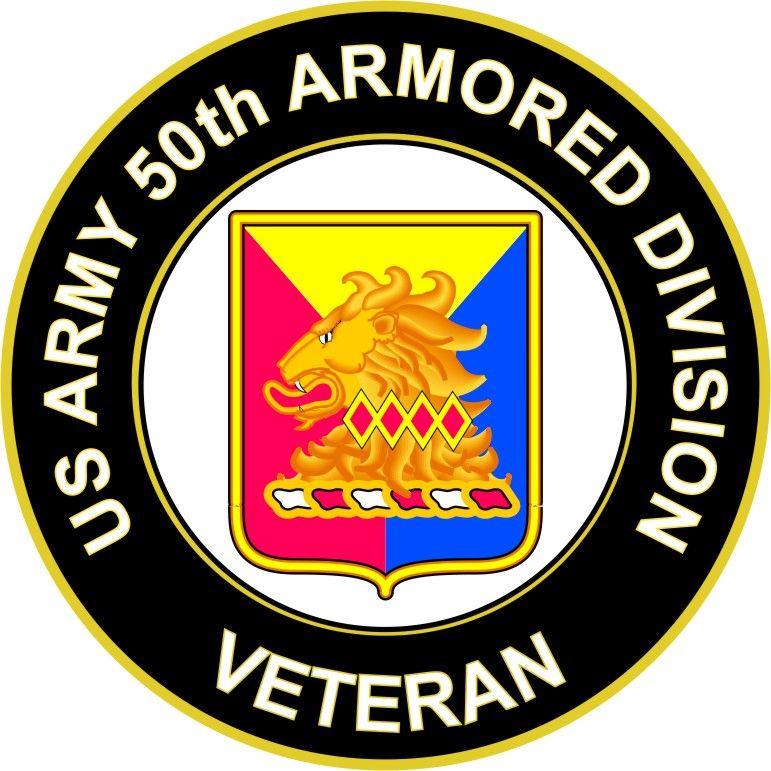 U.S. Army 50th Armor Unit Crest Veteran Sticker Decal