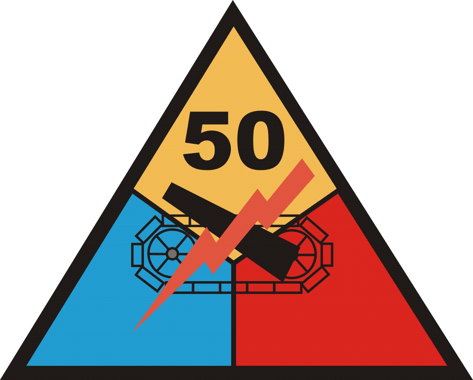U.S. Army 50th Armored Division Decal