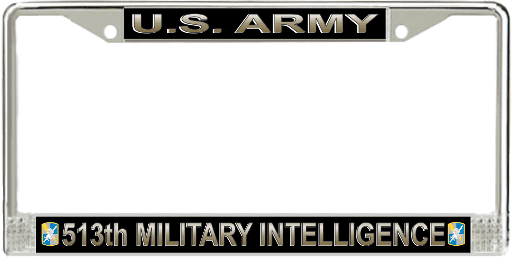 U.S. Army 513th Intelligence Brigade License Plate Frame
