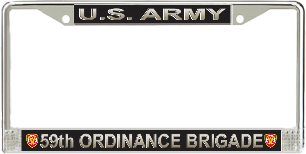U.S. Army 59th Ordnance Brigade License Plate Frame