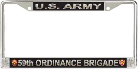 U.S. Army 59th Ordnance Brigade License Plate Frame