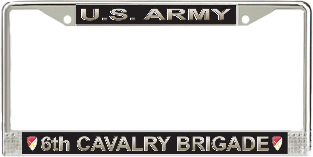 U.S. Army 6th Cavalry Brigade License Plate Frame