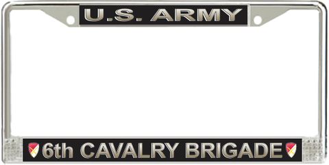 U.S. Army 6th Cavalry Brigade License Plate Frame