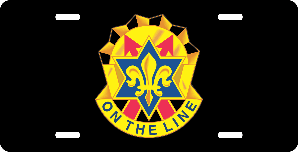 U.S. Army 6th Infantry Division Unit Crest License Plate