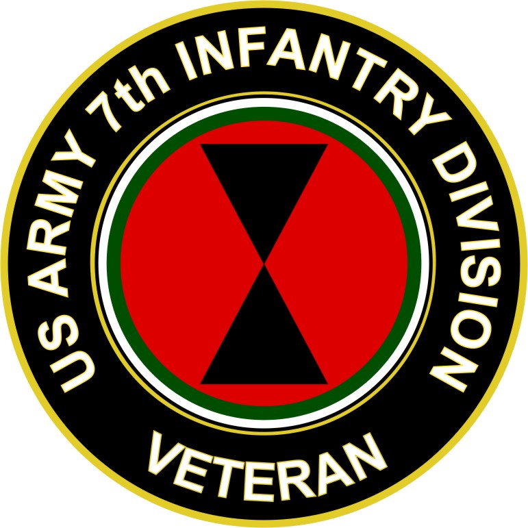 U.S. Army 7th Infantry Division Veteran Sticker Decal
