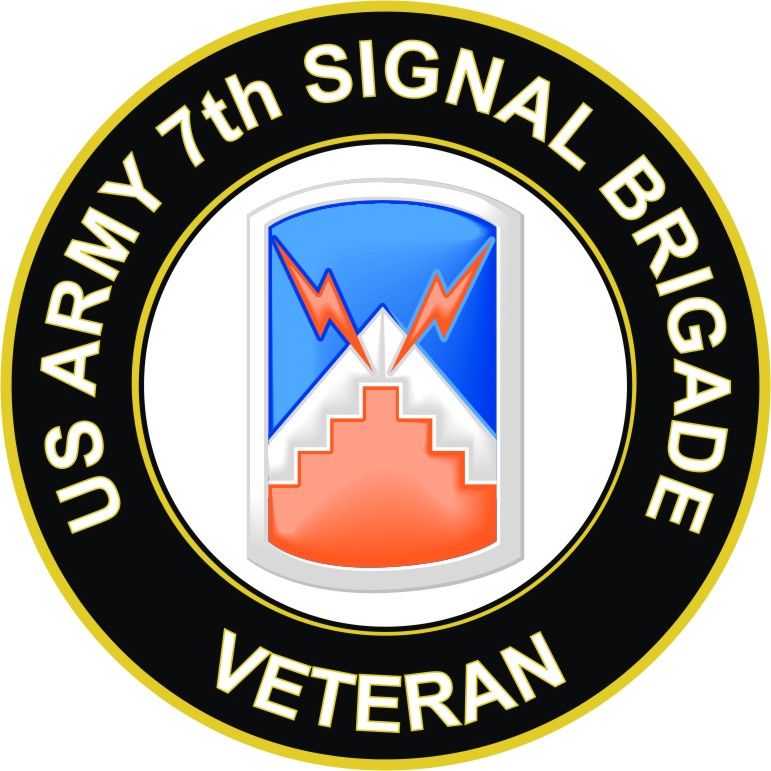U.S. Army 7th Signal Brigade Veteran Sticker Decal
