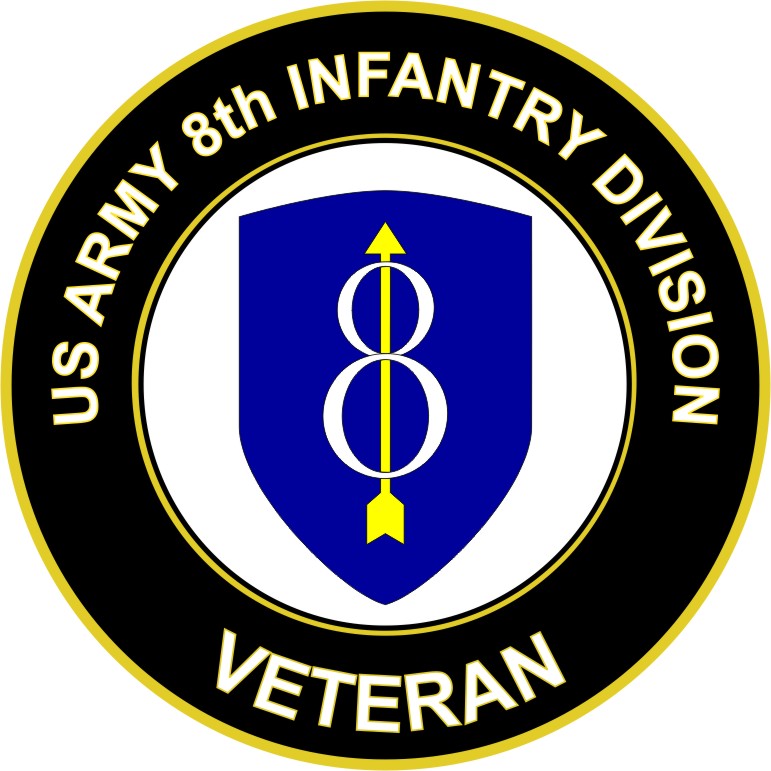 U.S. Army 8th Infantry Division Veteran Sticker Decal