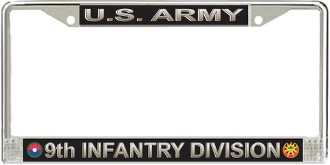 U.S. Army 9th Infantry Division License Plate Frame