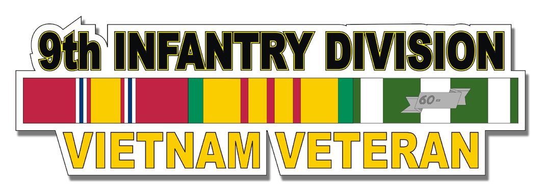 U.S. Army 9th Infantry Division Vietnam Veteran Window Strip Decal