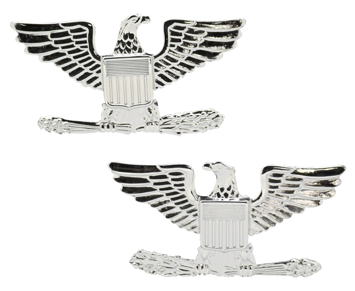 U.S. Army and Air Force Colonel Collar Rank Insignia