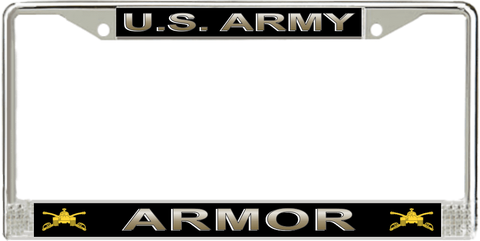 U.S. Army Armor License Plate Frame