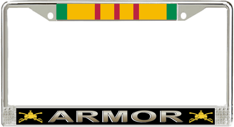 U.S. Army Armor Vietnam Veteran License Plate Frame
